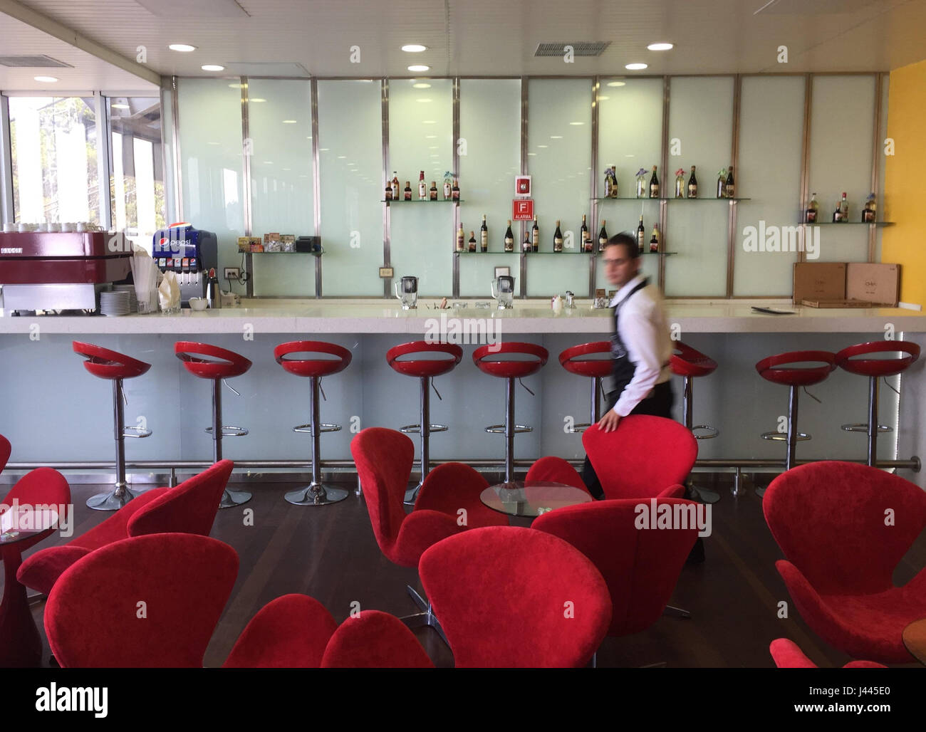 Merida, Venezuela. 06th Apr, 2017. Picture of a bar - fitted with a ...