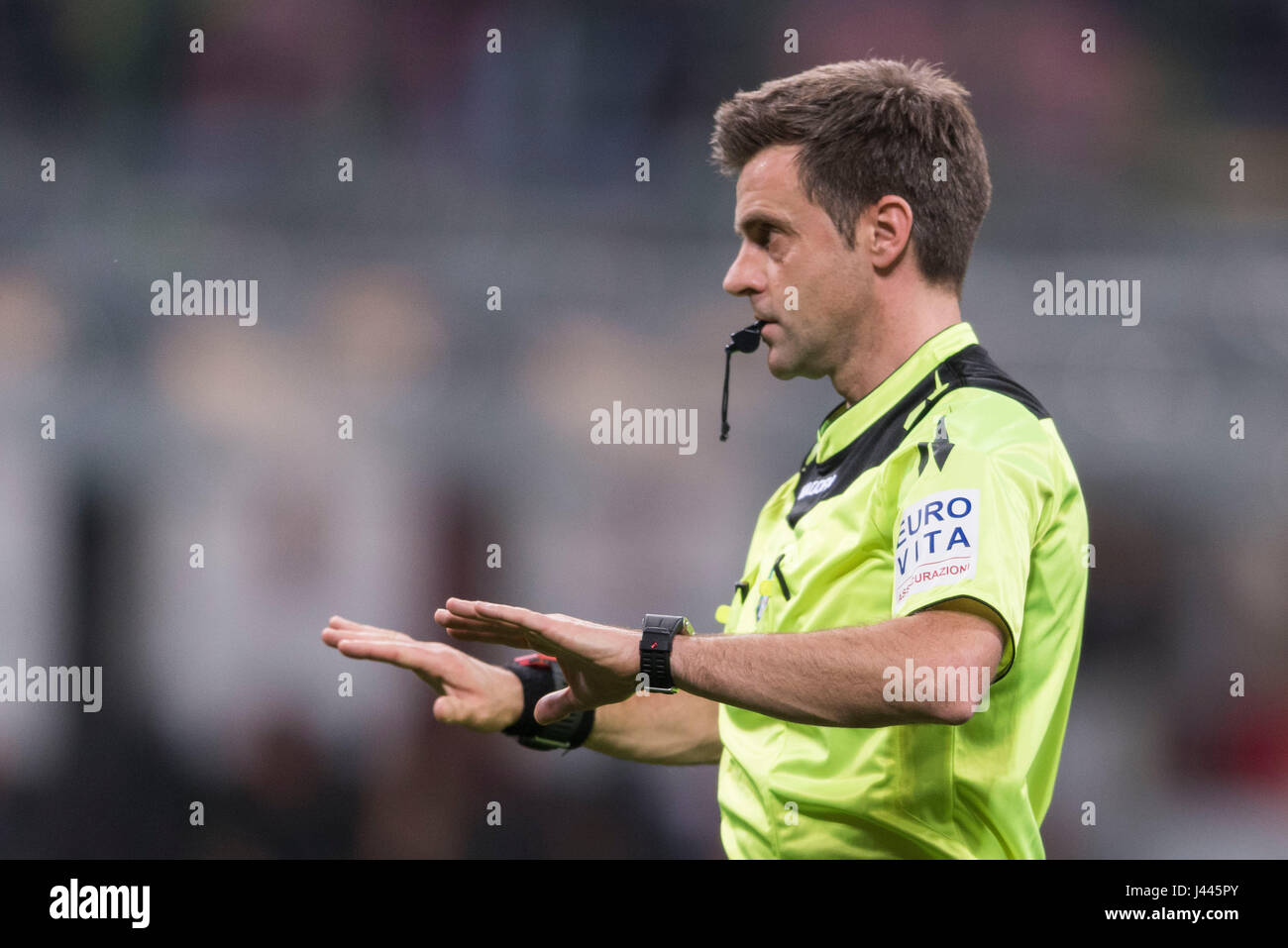 Milan, Italy. 7th May, 2017. Nicola Rizzoli (Referee) Football/Soccer ...