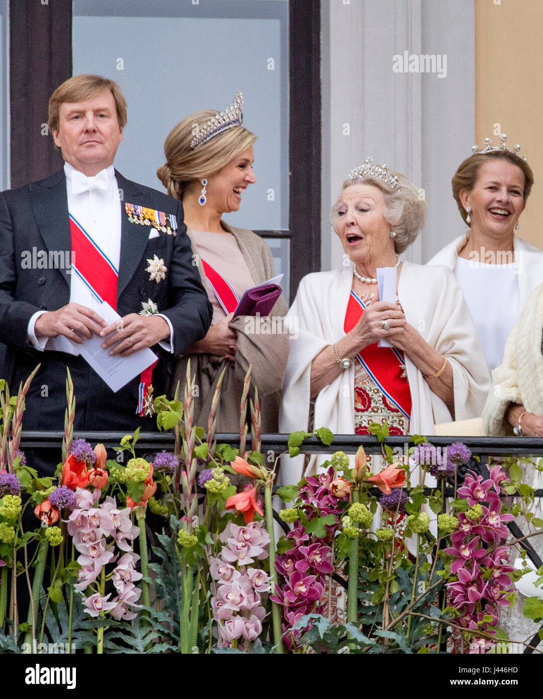 Oslo, Norway. 9th May, 2017. King Willem-Alexander, Queen Maxima and ...