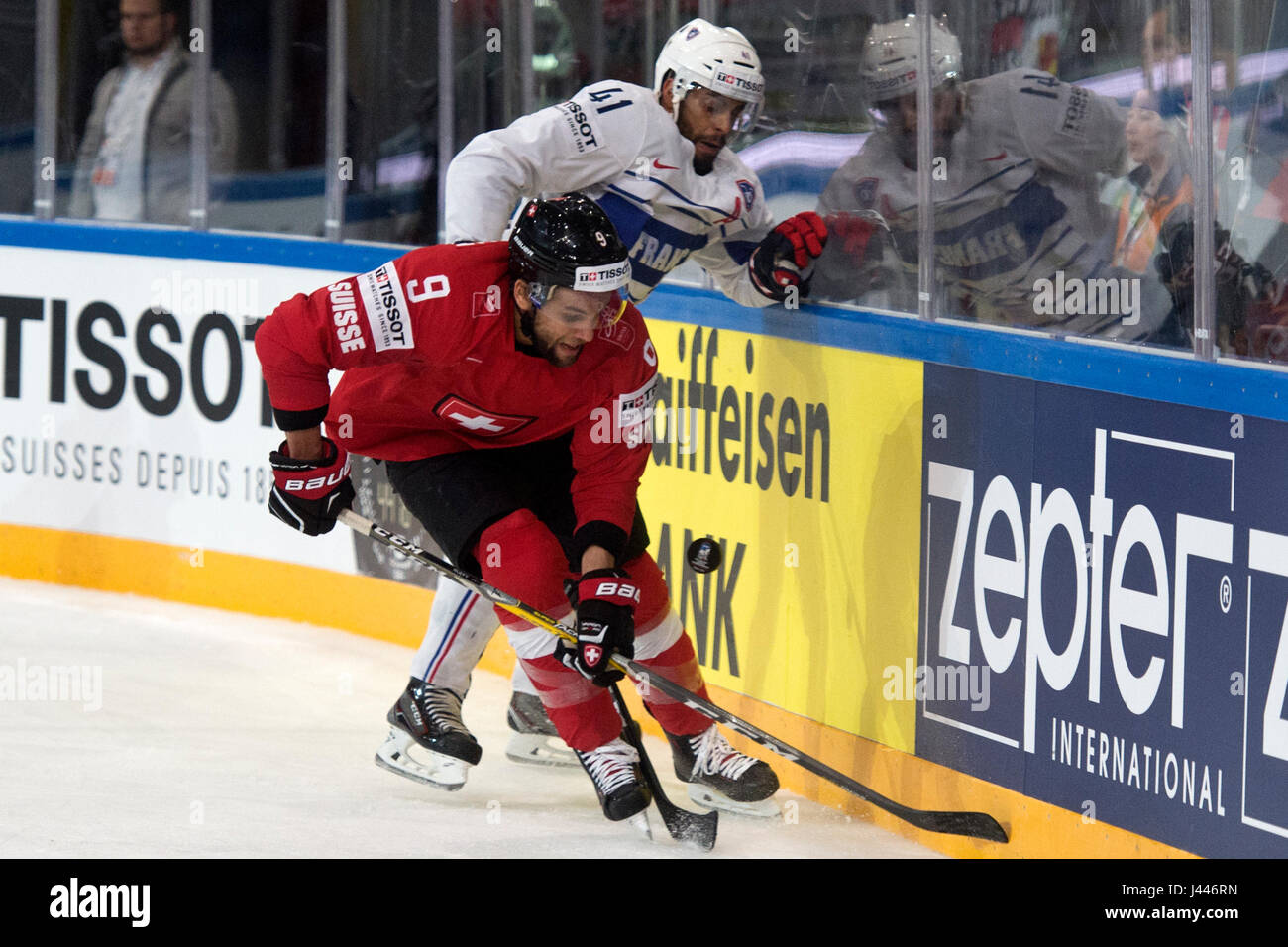 The Ice Hockey World Championships match France vs Switzerland, in ...