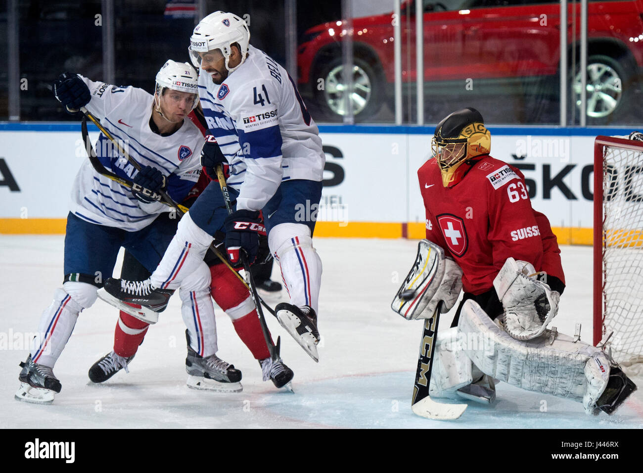 The Ice Hockey World Championships match France vs Switzerland, in ...