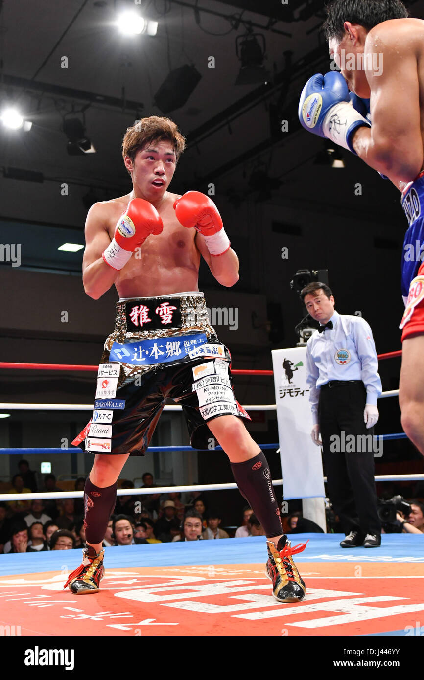 Tokyo, Japan. 13th Apr, 2017. (L-R) Masayuki Ito (JPN), Katsuhiko Nakamura (Referee), Lorenzo ...