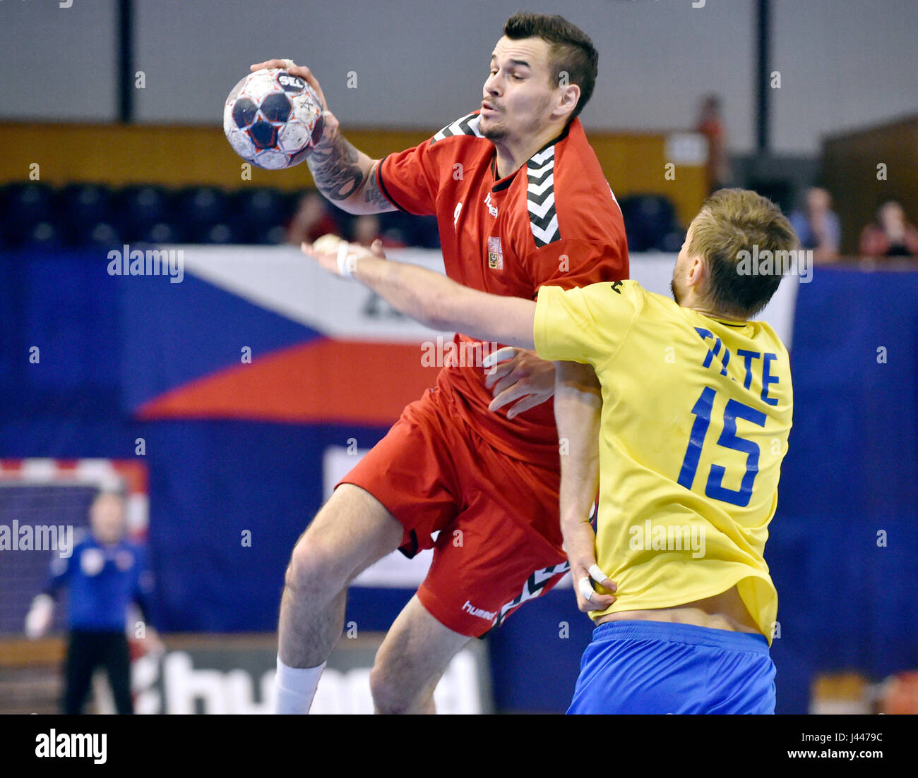 Zlin, Czech Republic. 06th May, 2017. From left Roman Becvar (CZE) and ...