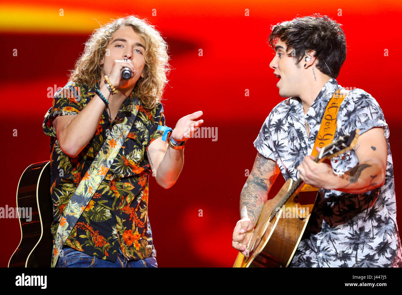 KYIV, UKRAINE - MAY 08, 2017: Manel Navarro from Spain at the first ...