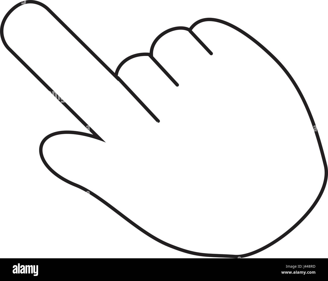 Hand click cursor Stock Vector Image & Art - Alamy