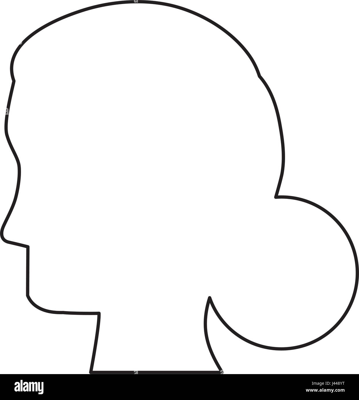 Woman Head Outline