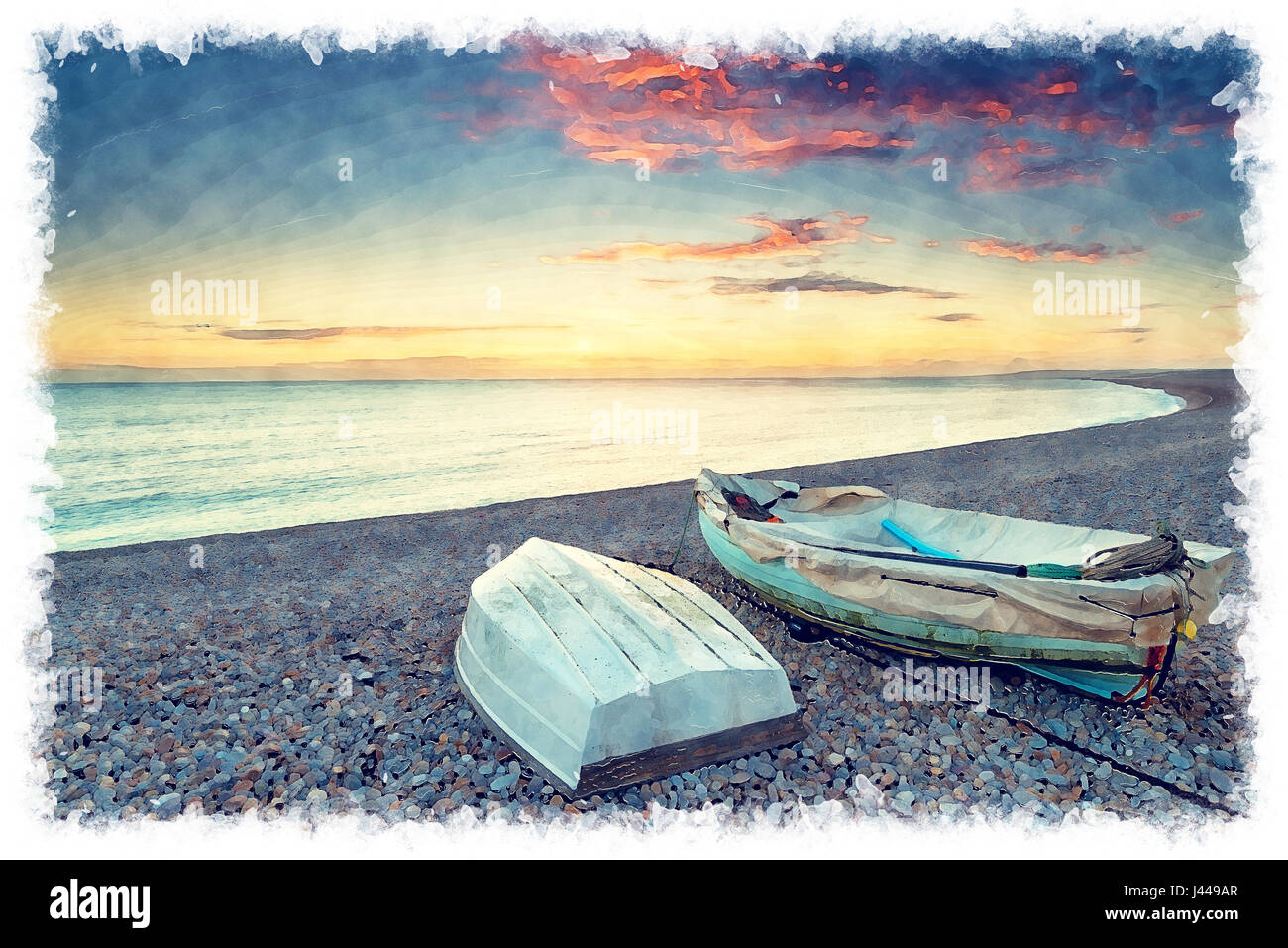 Sunrise over the water Cut Out Stock Images & Pictures - Alamy