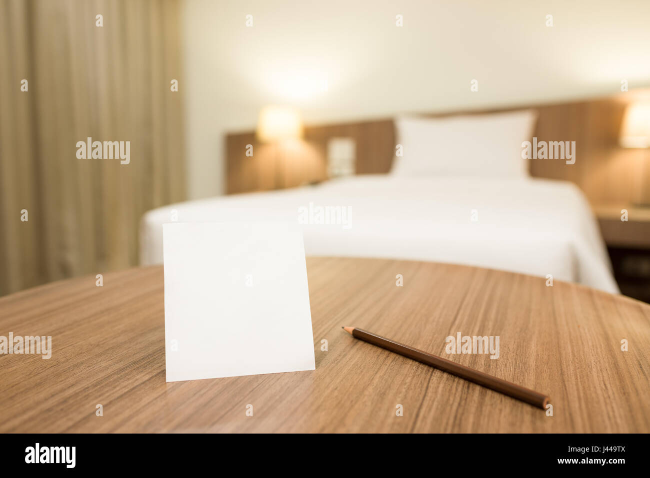 notes in a hotel room Stock Photo - Alamy