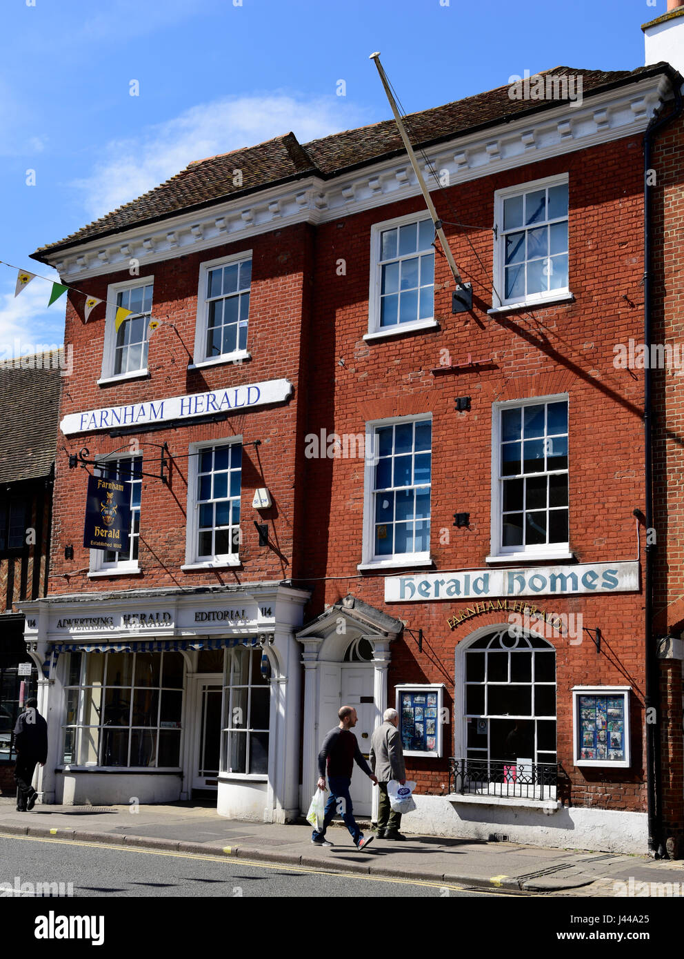 Facade of Farnham Herald newspaper offices, West Street, Farnham ...