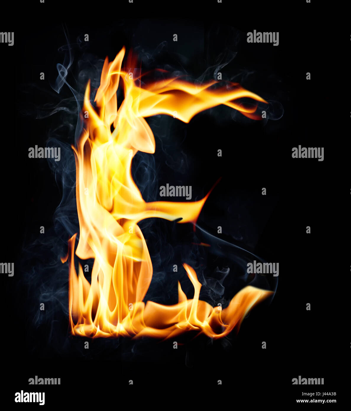 Letter E Fire
