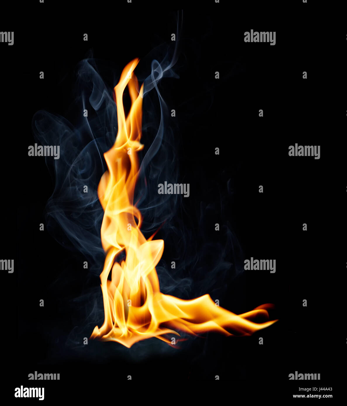 Letter L. Fire and smoke alphabet over black background Stock Photo - Alamy