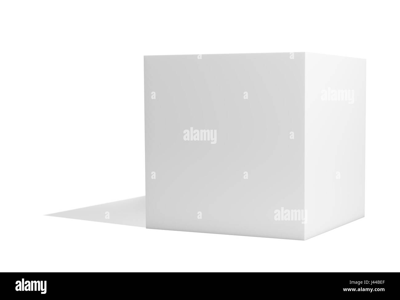 Blank box isolated on white background Stock Photo - Alamy