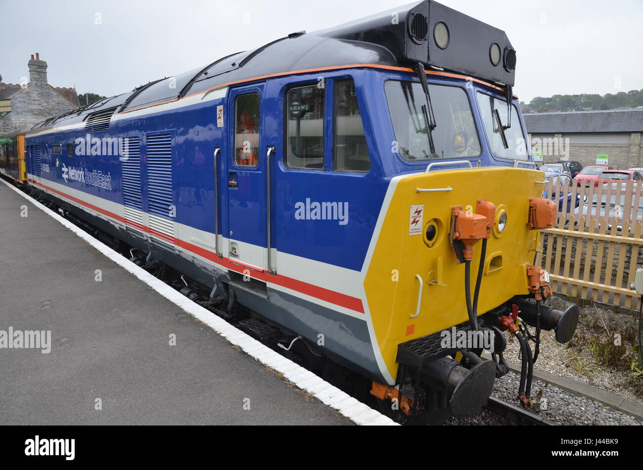 British Rail Class 50 Diesel Engine D426 Indomitable at Swanage Station ...