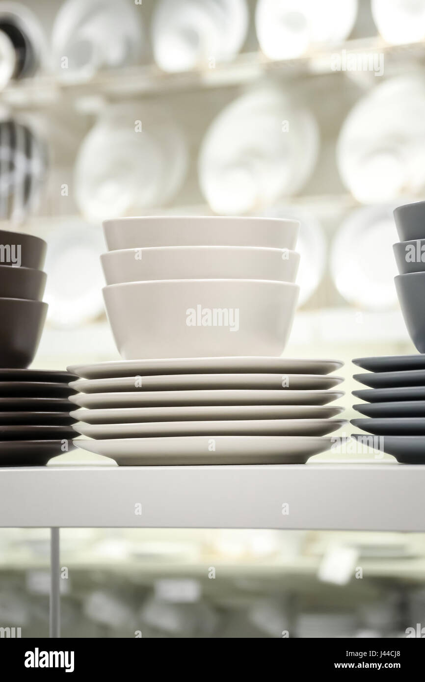 Kitchenware - group of dish and bolw closed up shot Stock Photo - Alamy