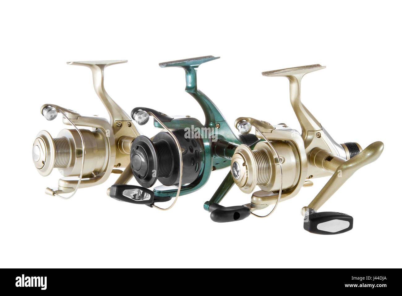 image isolated object on a white background fishing reelf Stock Photo ...