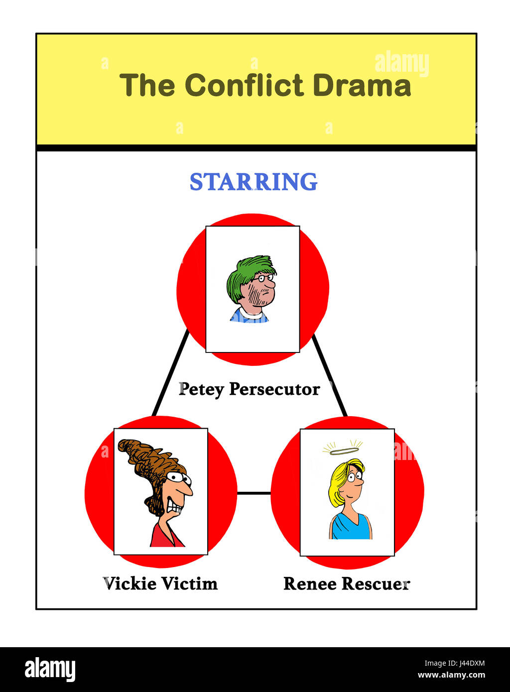 Conflict resolution cartoon hi-res stock photography and images - Alamy