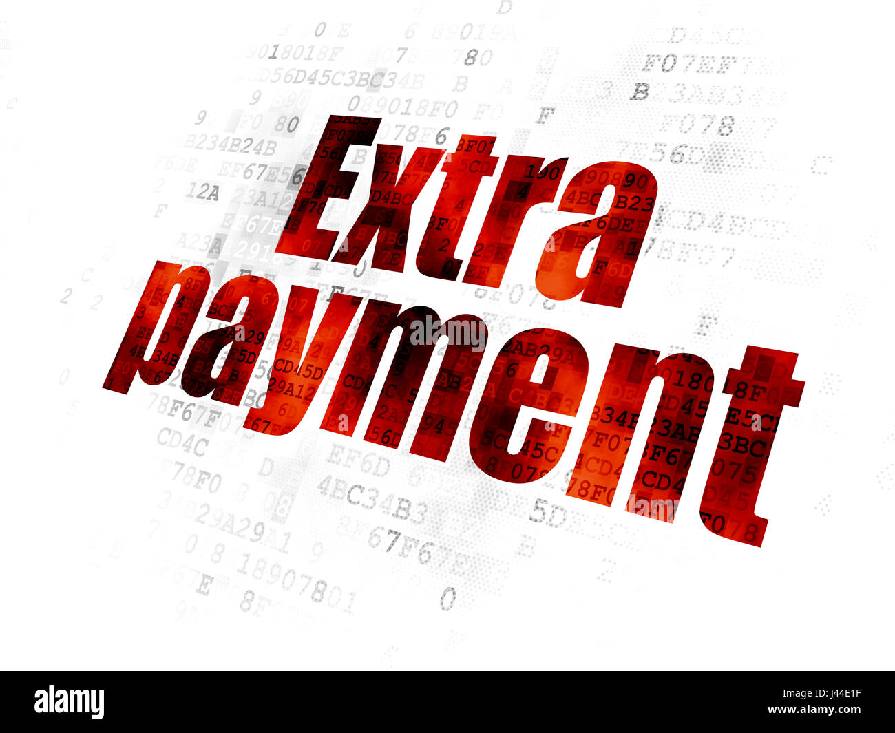 Banking concept: Extra Payment on Digital background Stock Photo - Alamy