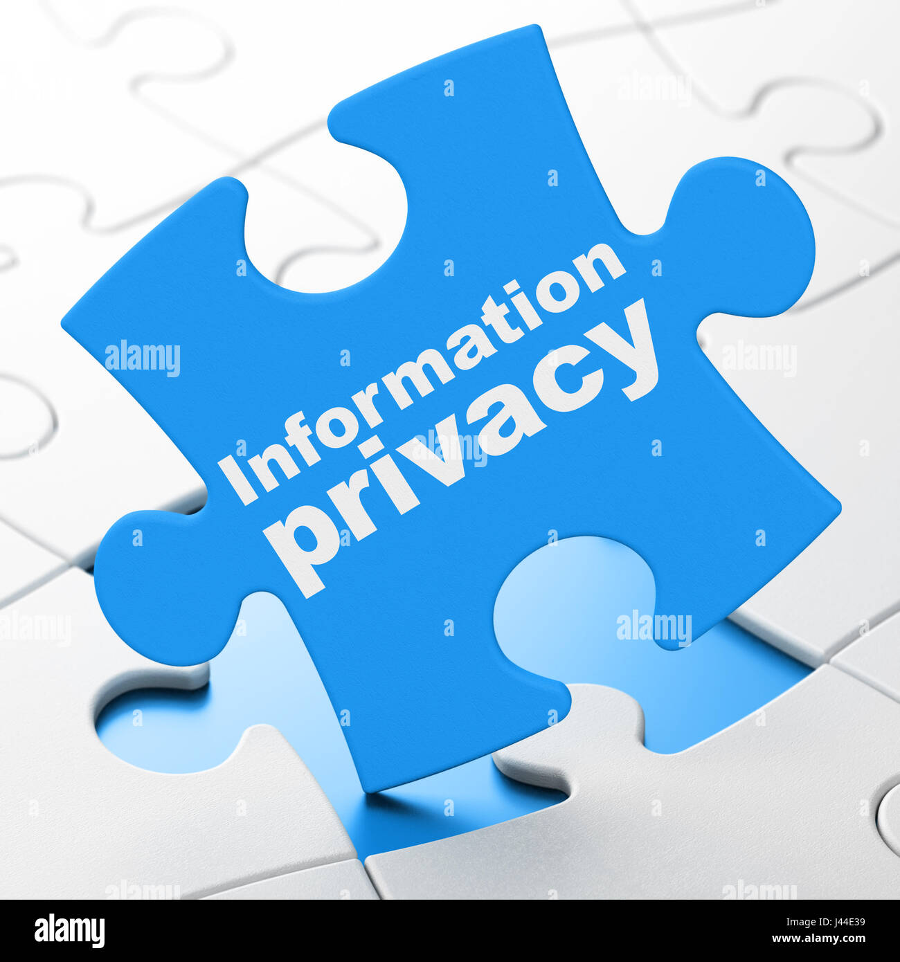 Safety concept: Information Privacy on puzzle background Stock Photo ...