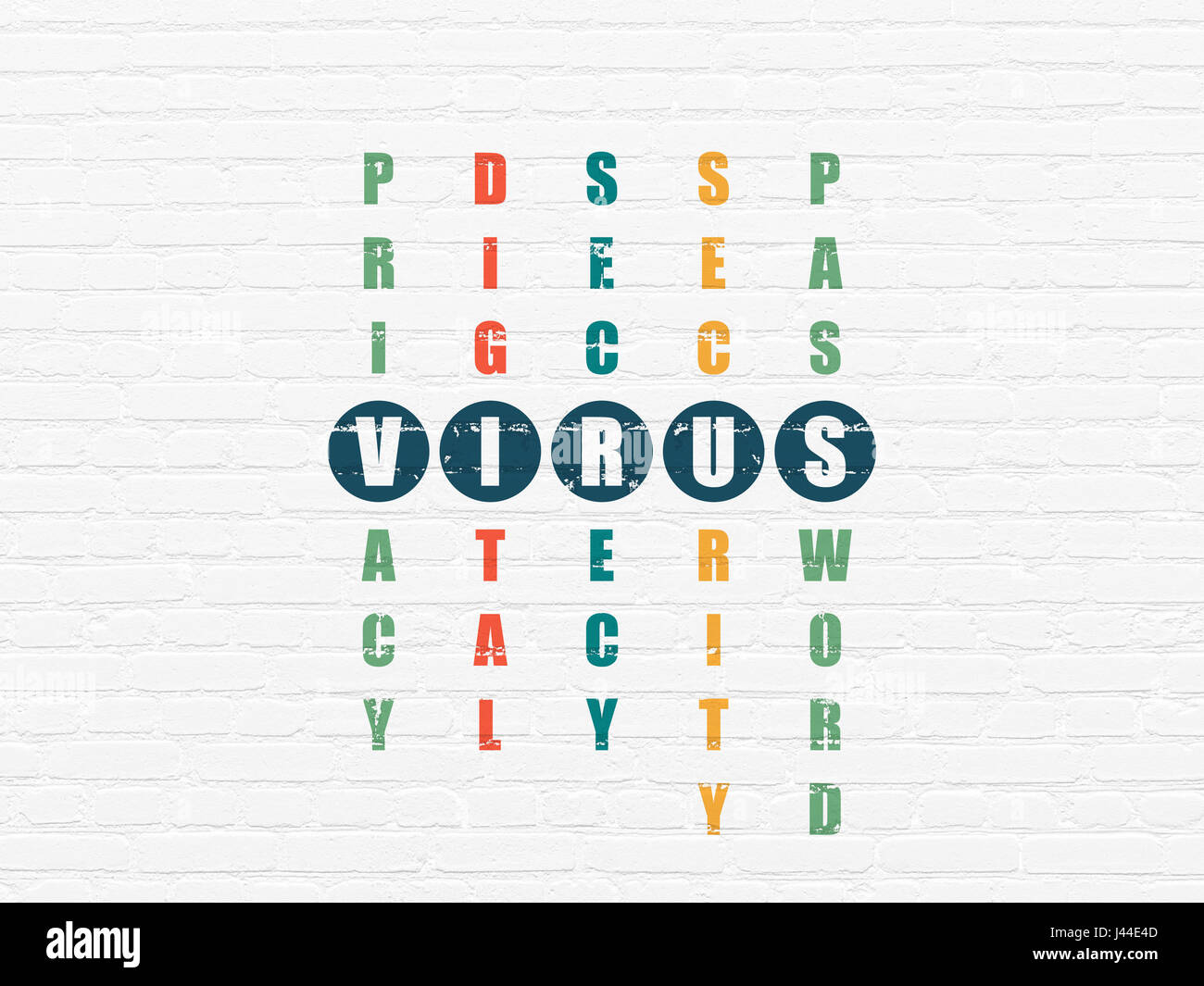 Security concept: Virus in Crossword Puzzle Stock Photo - Alamy