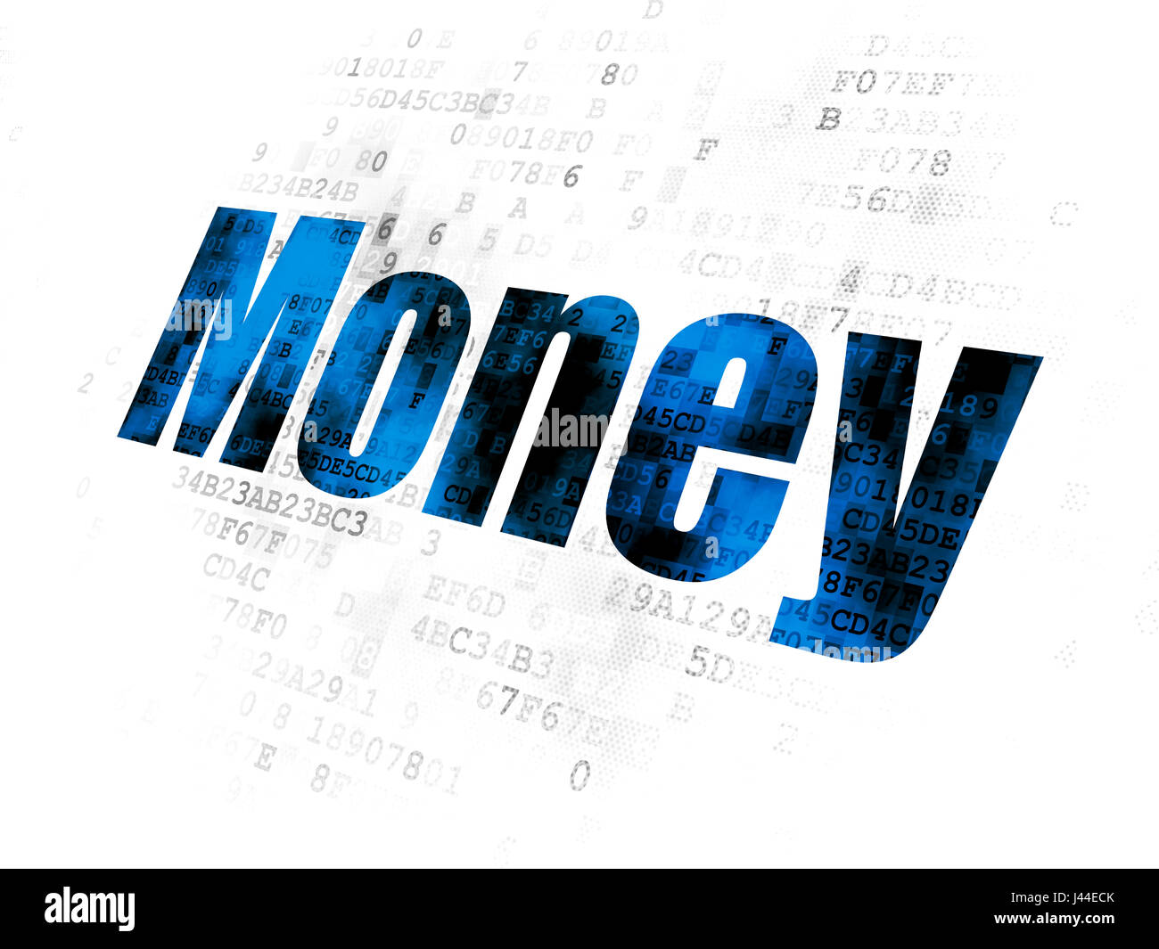 Finance concept: Money on Digital background Stock Photo - Alamy