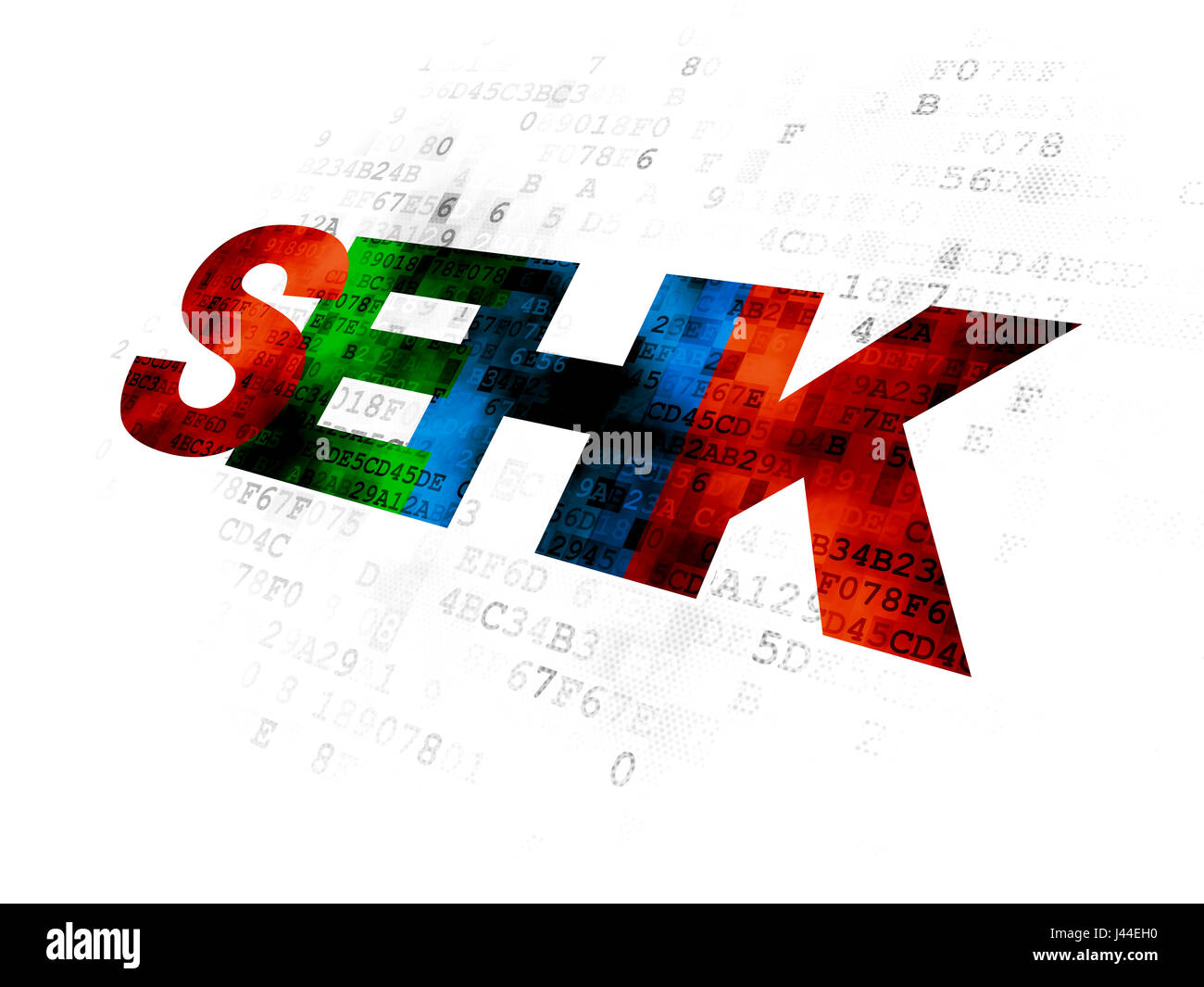 Stock market indexes concept: SEHK on Digital background Stock Photo ...