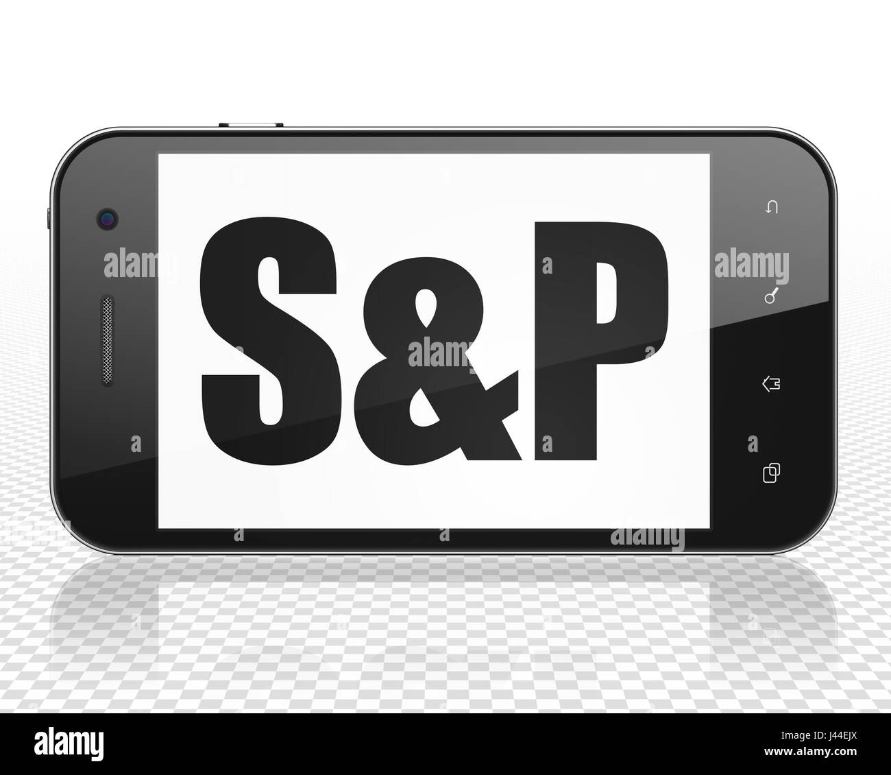 Stock market indexes concept: Smartphone with S&P on display Stock ...