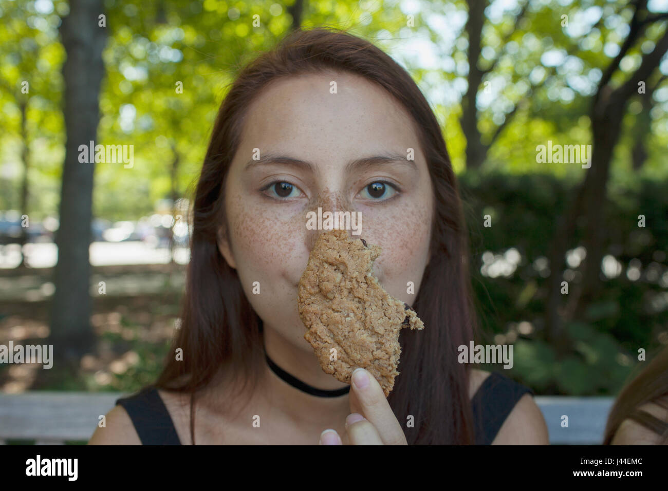 Woman fried chicken portrait hi-res stock photography and images - Alamy