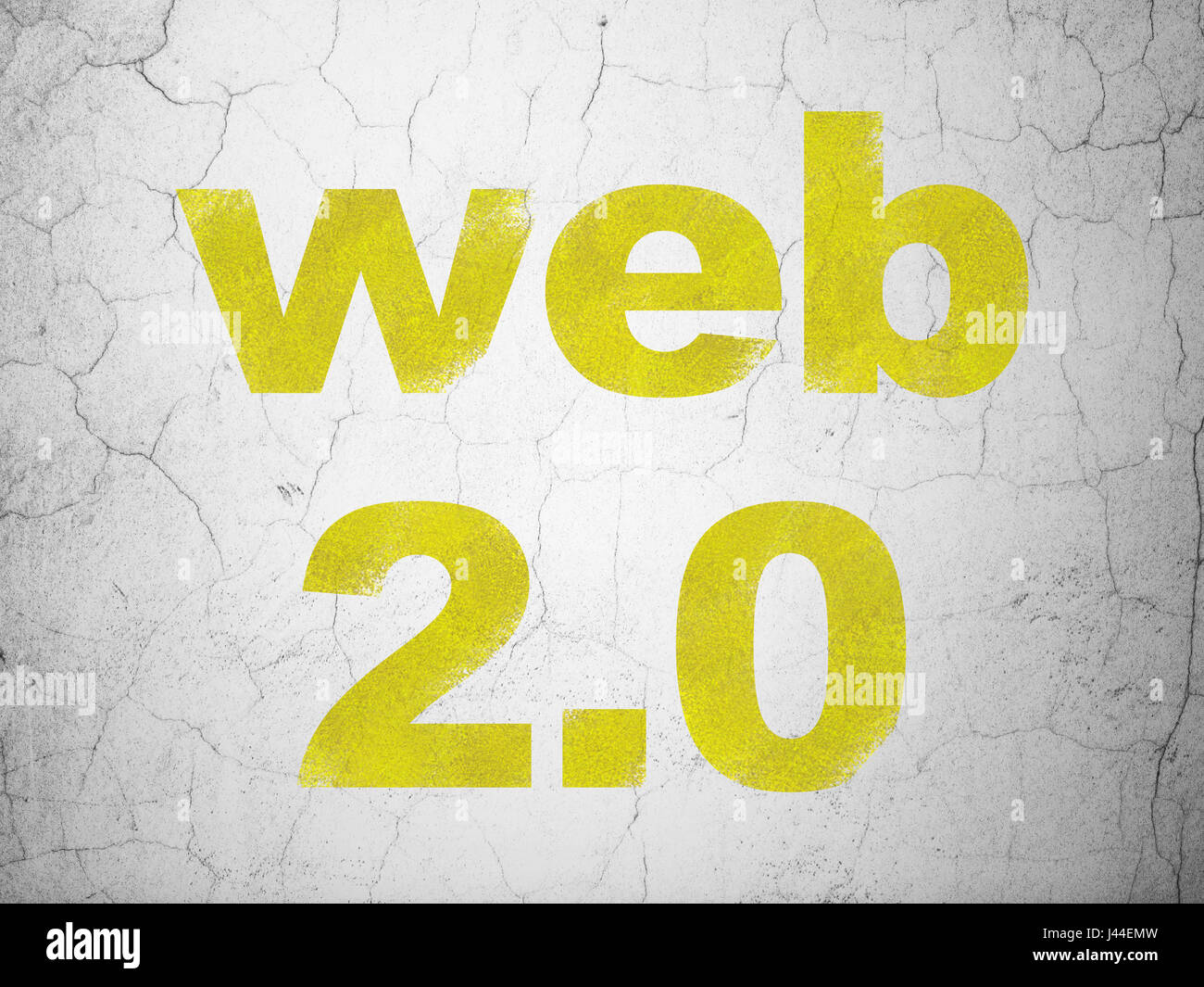 Web development concept: Web 2.0 on wall background Stock Photo - Alamy