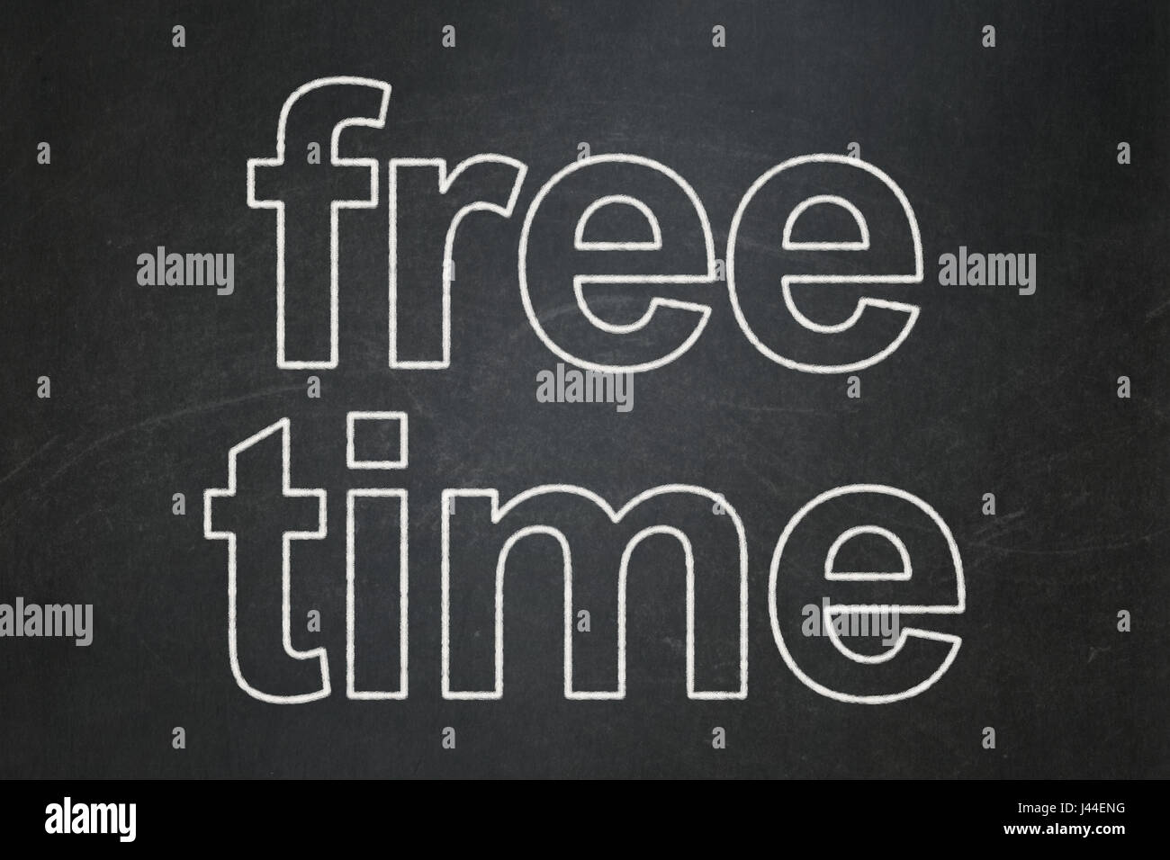 Time concept: Free Time on chalkboard background Stock Photo - Alamy