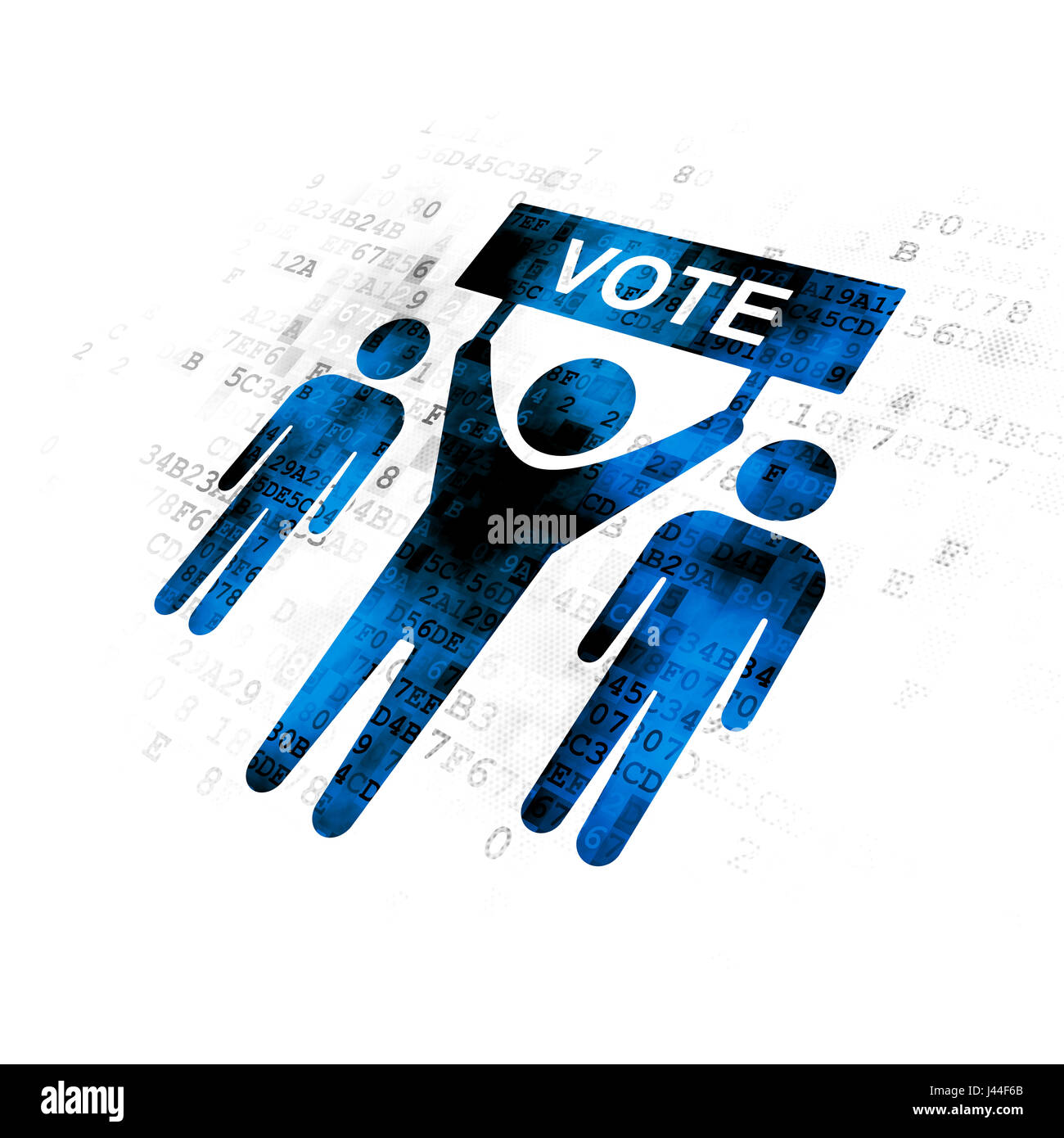 Politics concept: Election Campaign on Digital background Stock Photo ...