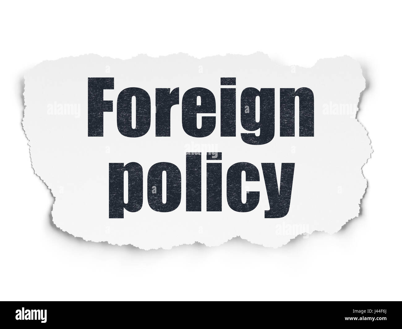 Politics concept: Foreign Policy on Torn Paper background Stock Photo ...
