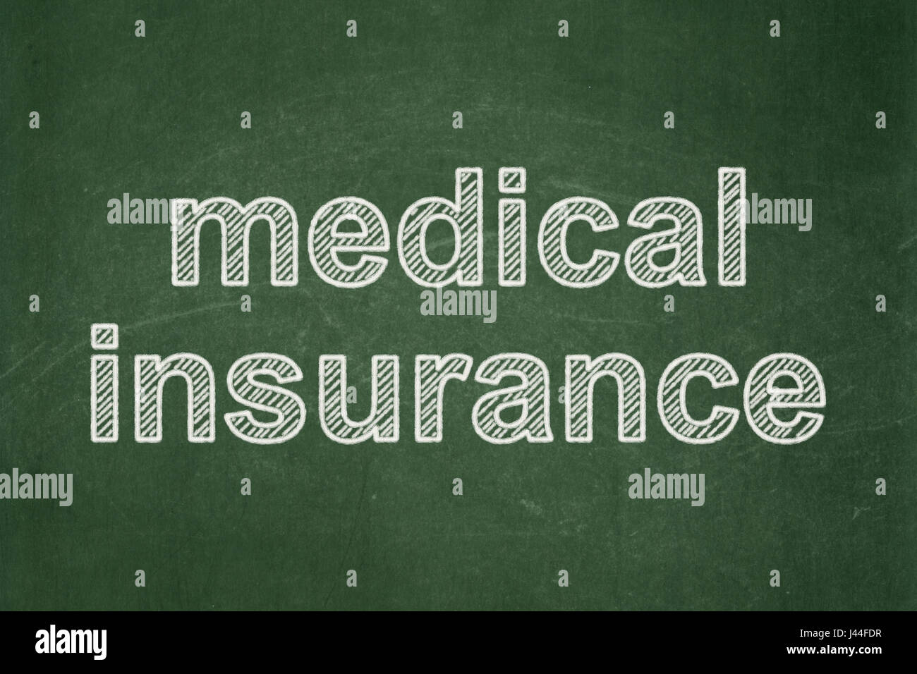 Insurance concept: Medical Insurance on chalkboard background Stock ...