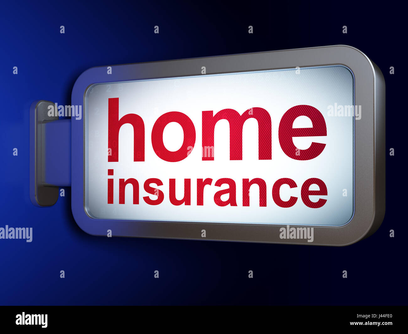 Insurance concept: Home Insurance on billboard background Stock Photo ...