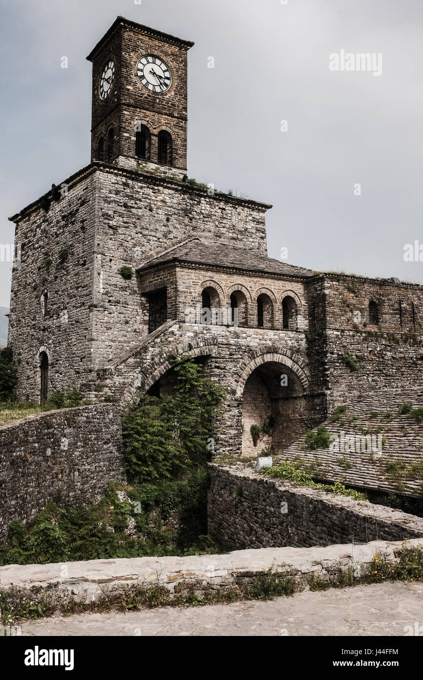Views of the Gjirokaster Castle, a fortress in Gjirokastër, a city ...