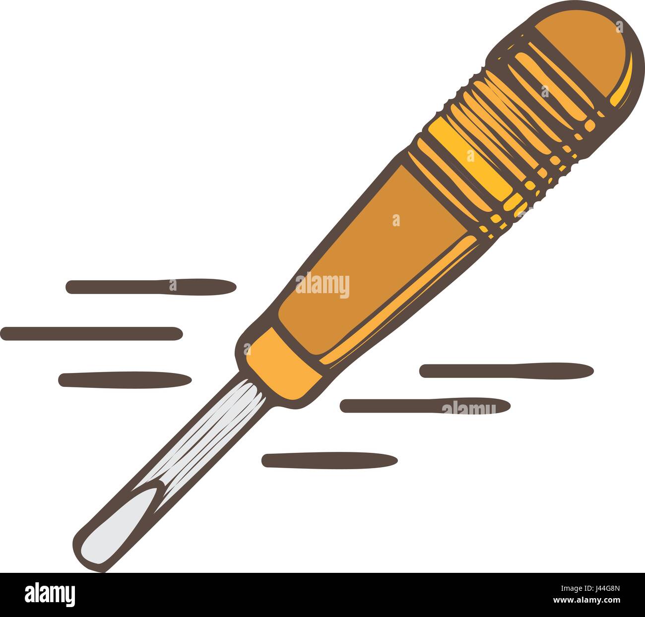 Chisel tool Stock Vector Images - Alamy
