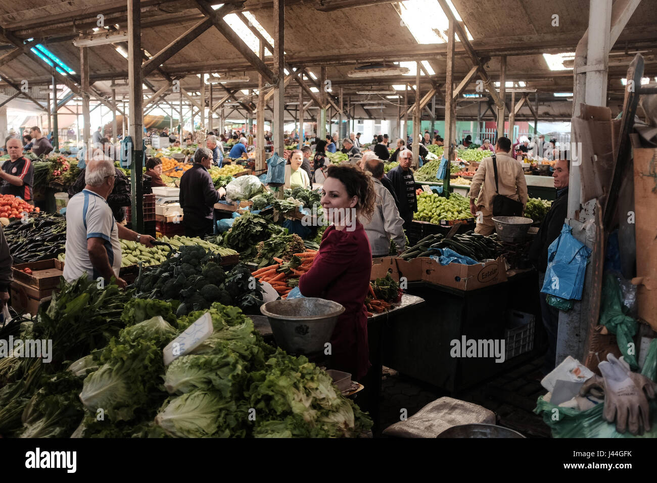 Views of the market in Durres, the largest port and second largest city ...