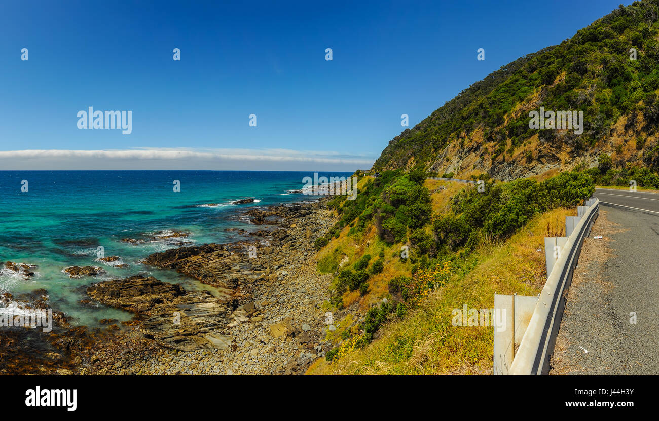 The Sunny coast of the Pacific ocean Stock Photo - Alamy