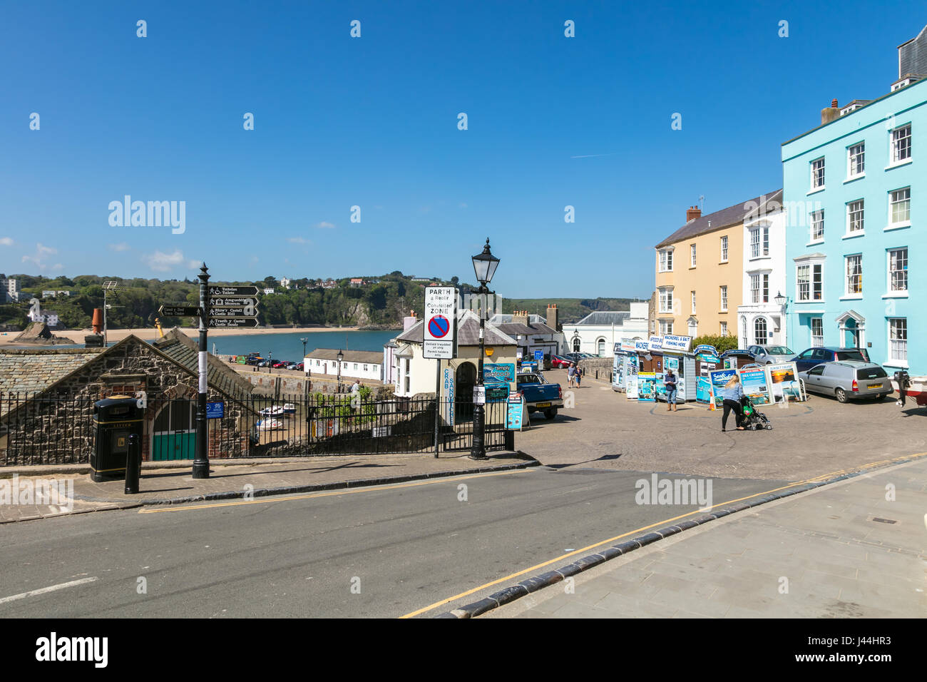 Tenby, Pembrokeshire, Wales May 2017 UK Holiday destination on the west ...