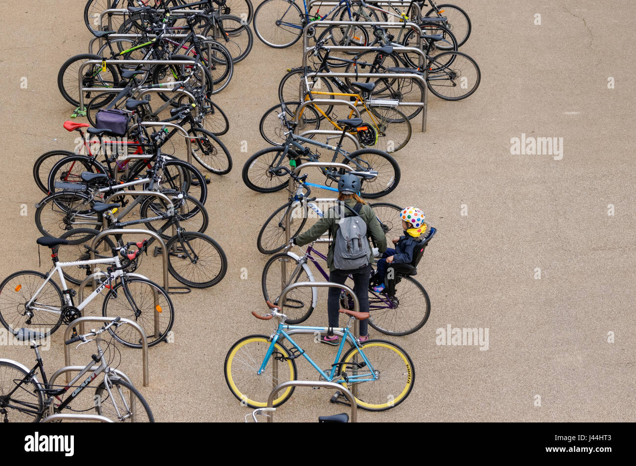 Cycle stands, London England United Kingdom UK Stock Photo - Alamy