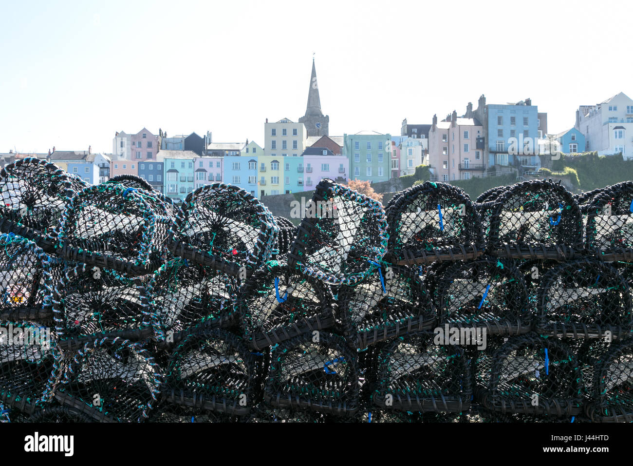 Tenby, Pembrokeshire, Wales May 2017 UK Holiday destination on the west ...