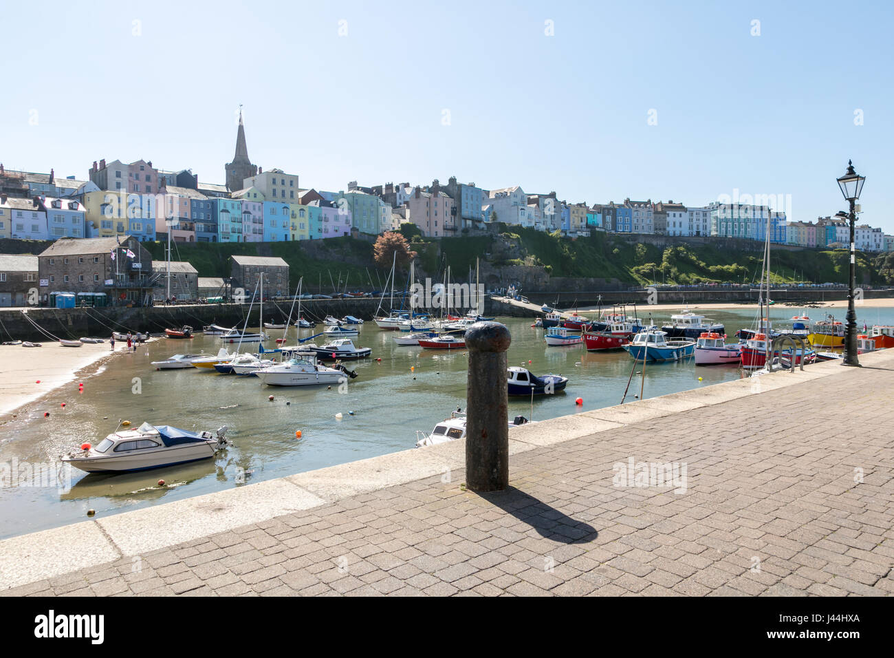 Tenby, Pembrokeshire, Wales May 2017 UK Holiday destination on the west ...