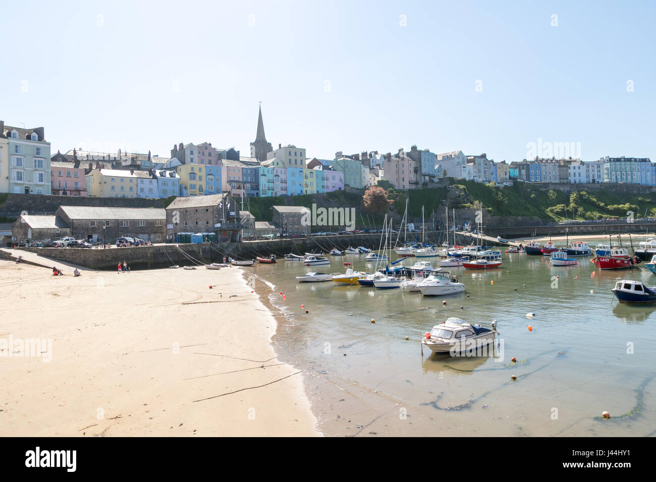 Tenby, Pembrokeshire, Wales May 2017 UK Holiday destination on the west ...