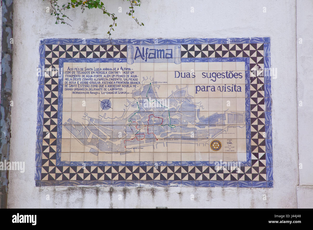 Map of alfama hi-res stock photography and images - Alamy