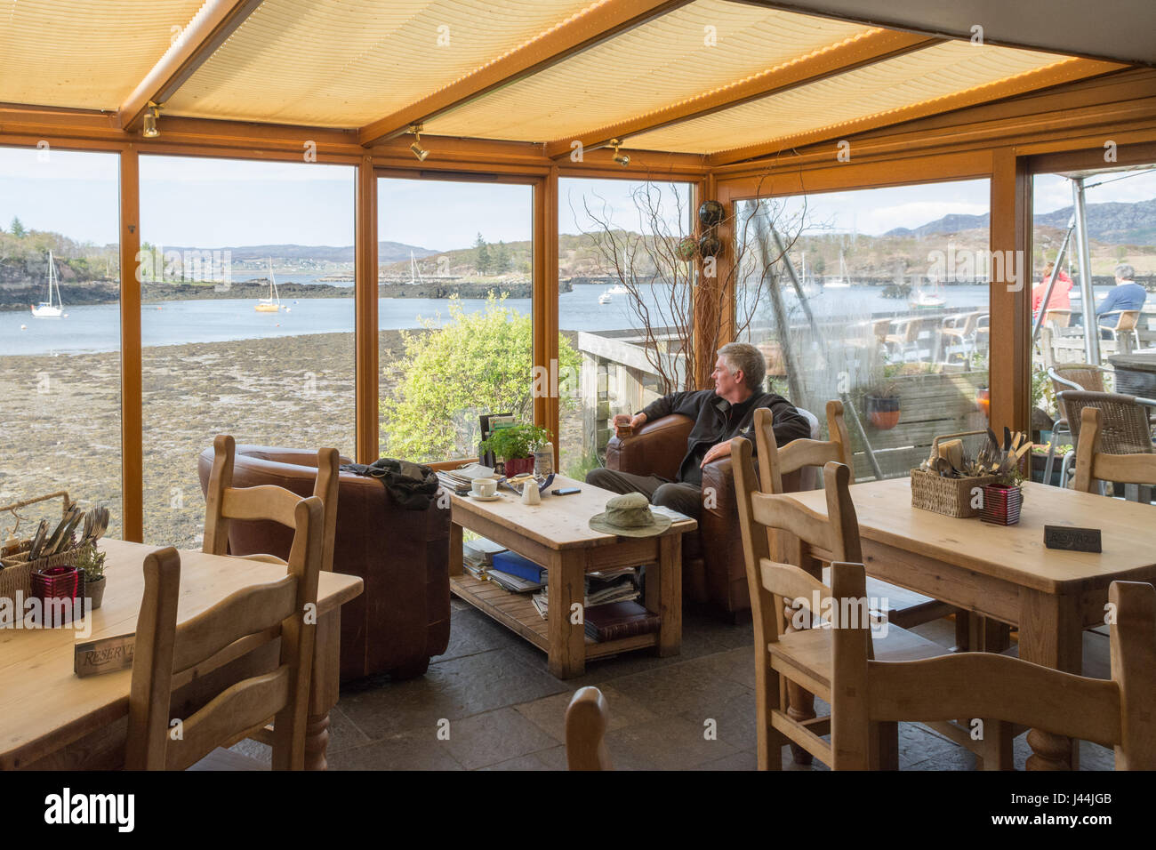 Badachro Inn, Gairloch, Ross-shire, Scottish Highlands, UK Stock Photo ...