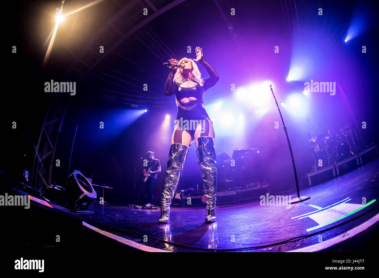 American singer-songwriter and record producer Bebe Rexha performs live ...
