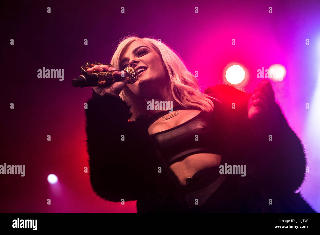 American singer-songwriter and record producer Bebe Rexha performs live ...