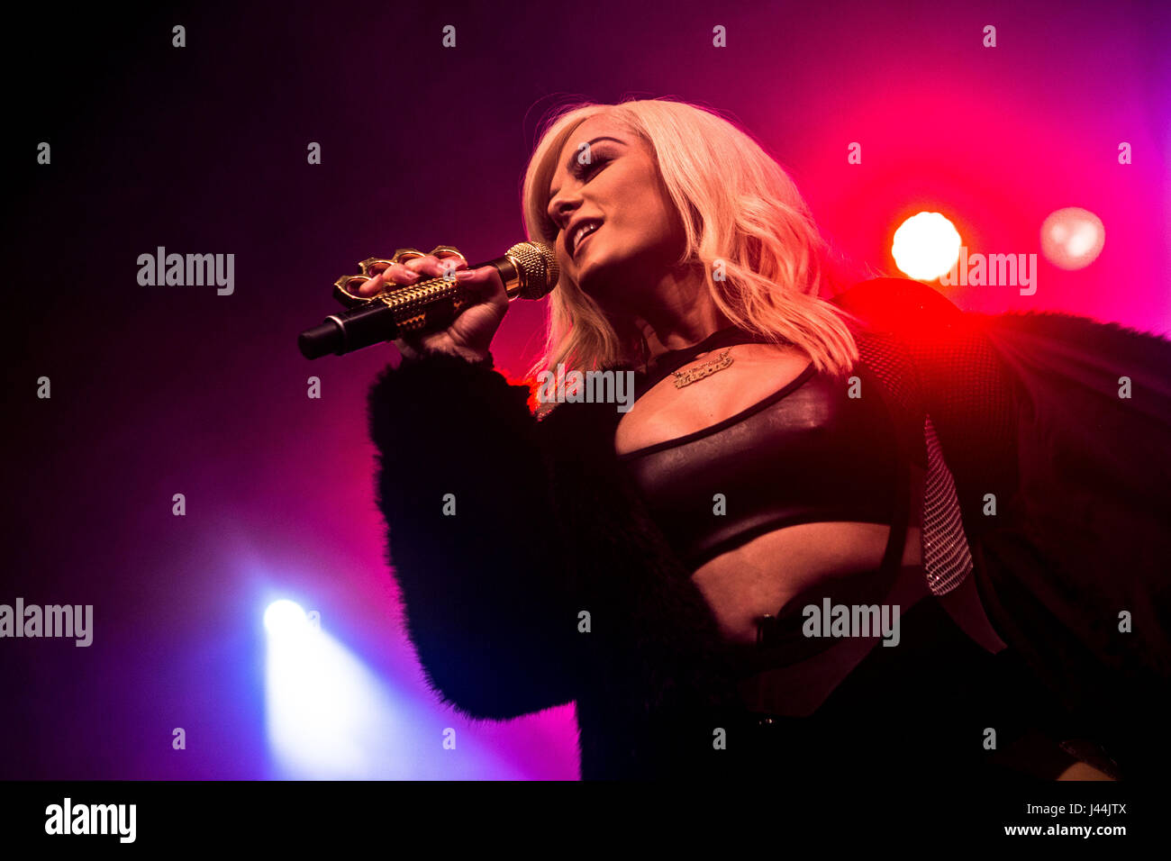 American singer-songwriter and record producer Bebe Rexha performs live ...
