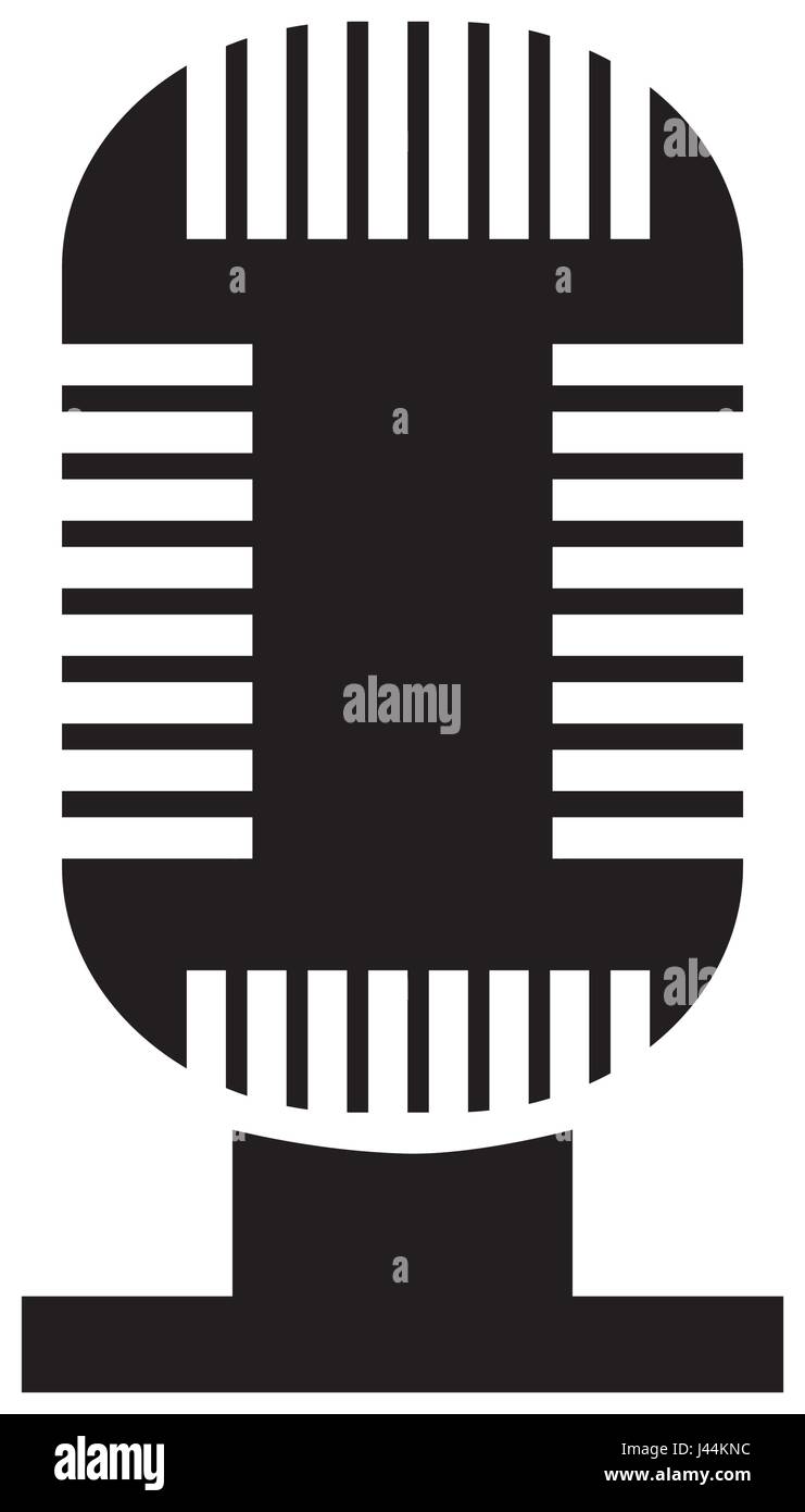 retro microphone icon Stock Vector Image & Art - Alamy