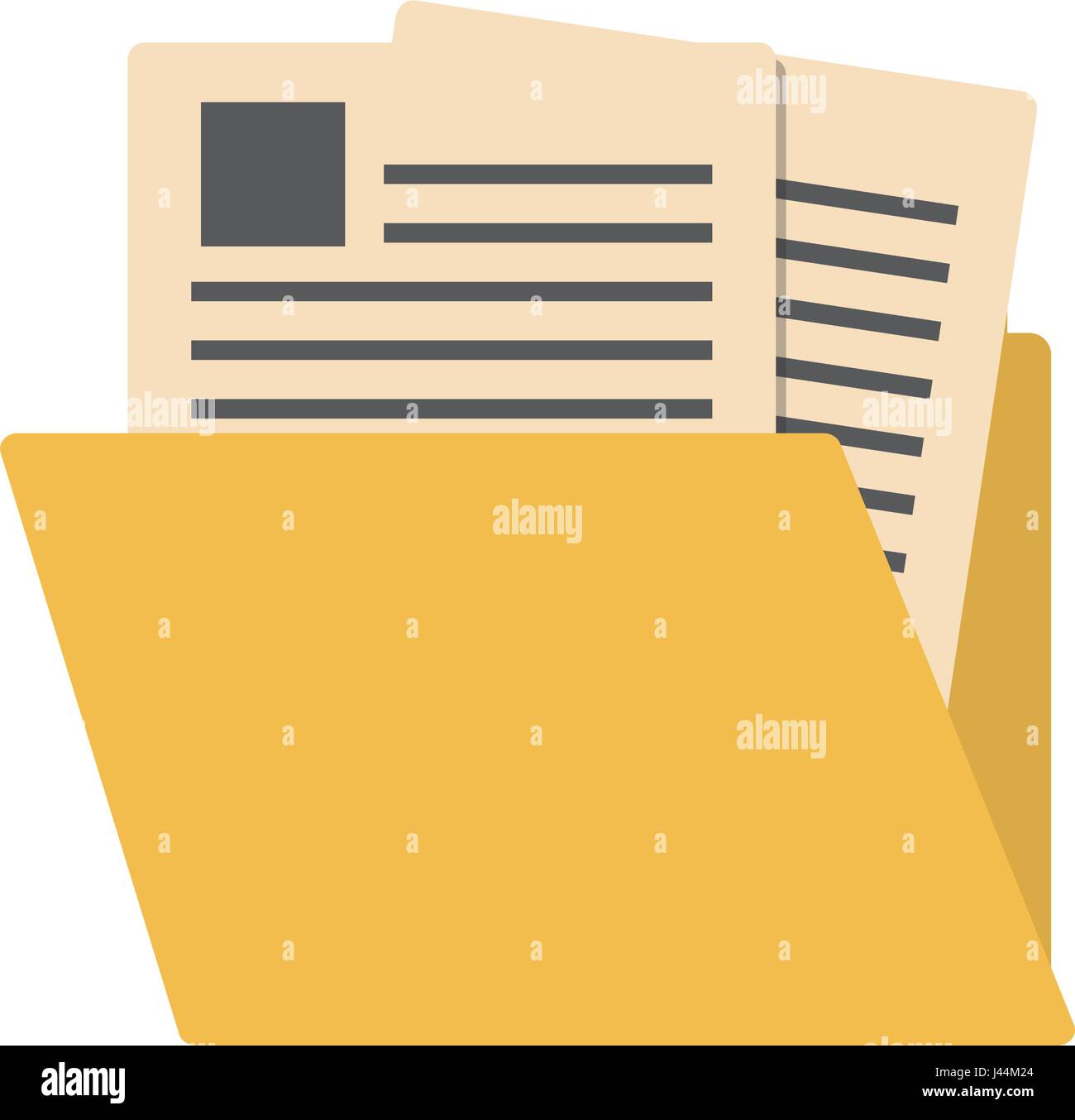 document folder icon Stock Vector Image & Art - Alamy