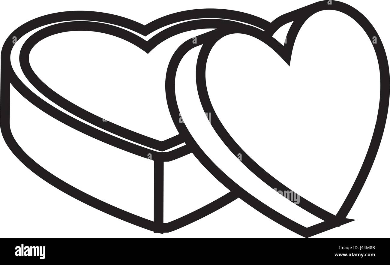 box in heart shape Stock Vector Image & Art - Alamy